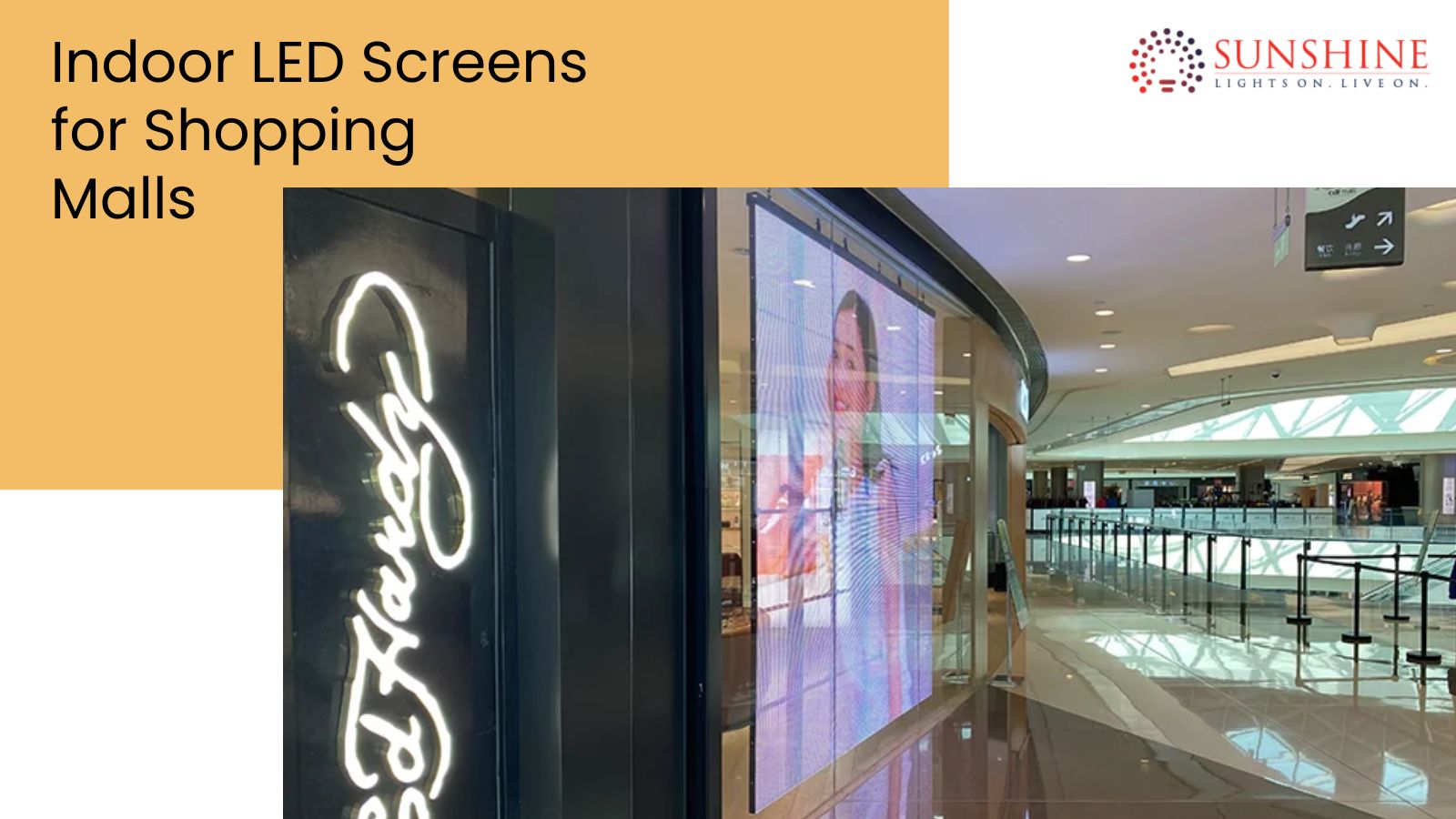 Indoor LED Screens for Shopping Malls | SUNSHINE LED DISPLAY PVT LTD