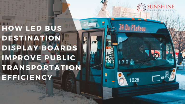 How LED Display Boards Improve Public Transportation Efficiency