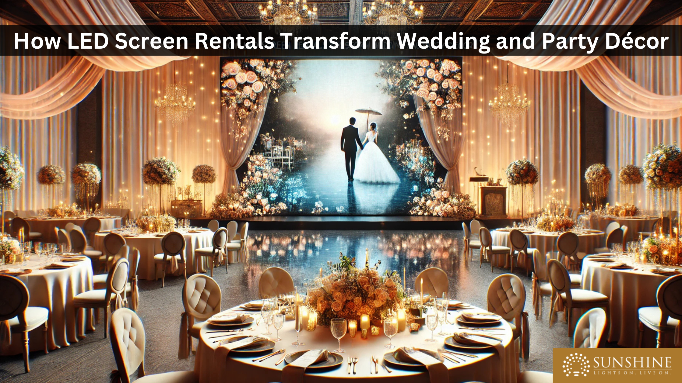 How LED Screen Rentals Transform Wedding and Party Decor