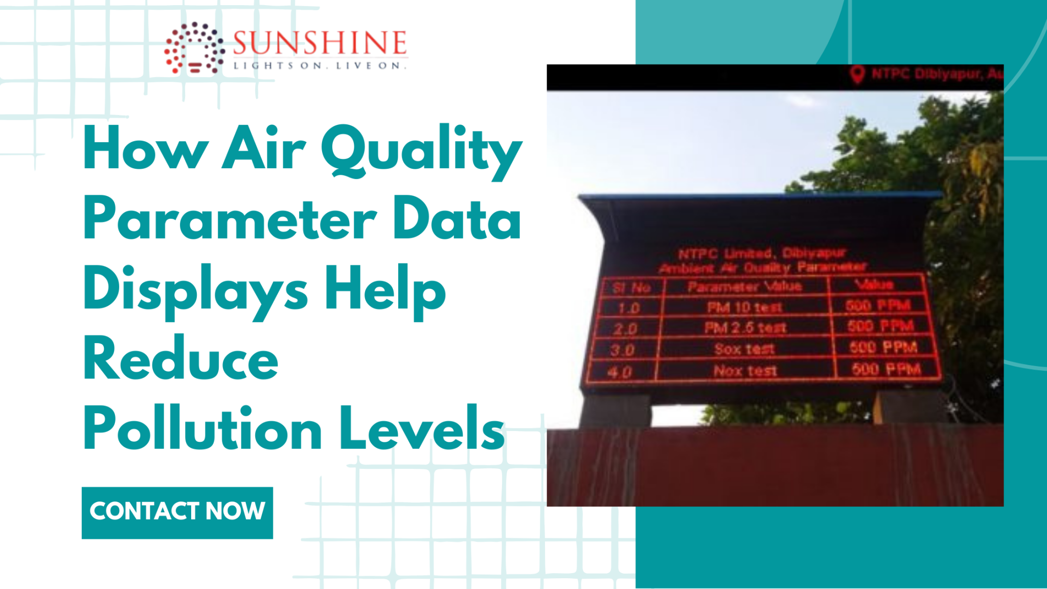 How Air Quality Parameter Data Displays Help Reduce Pollution Levels