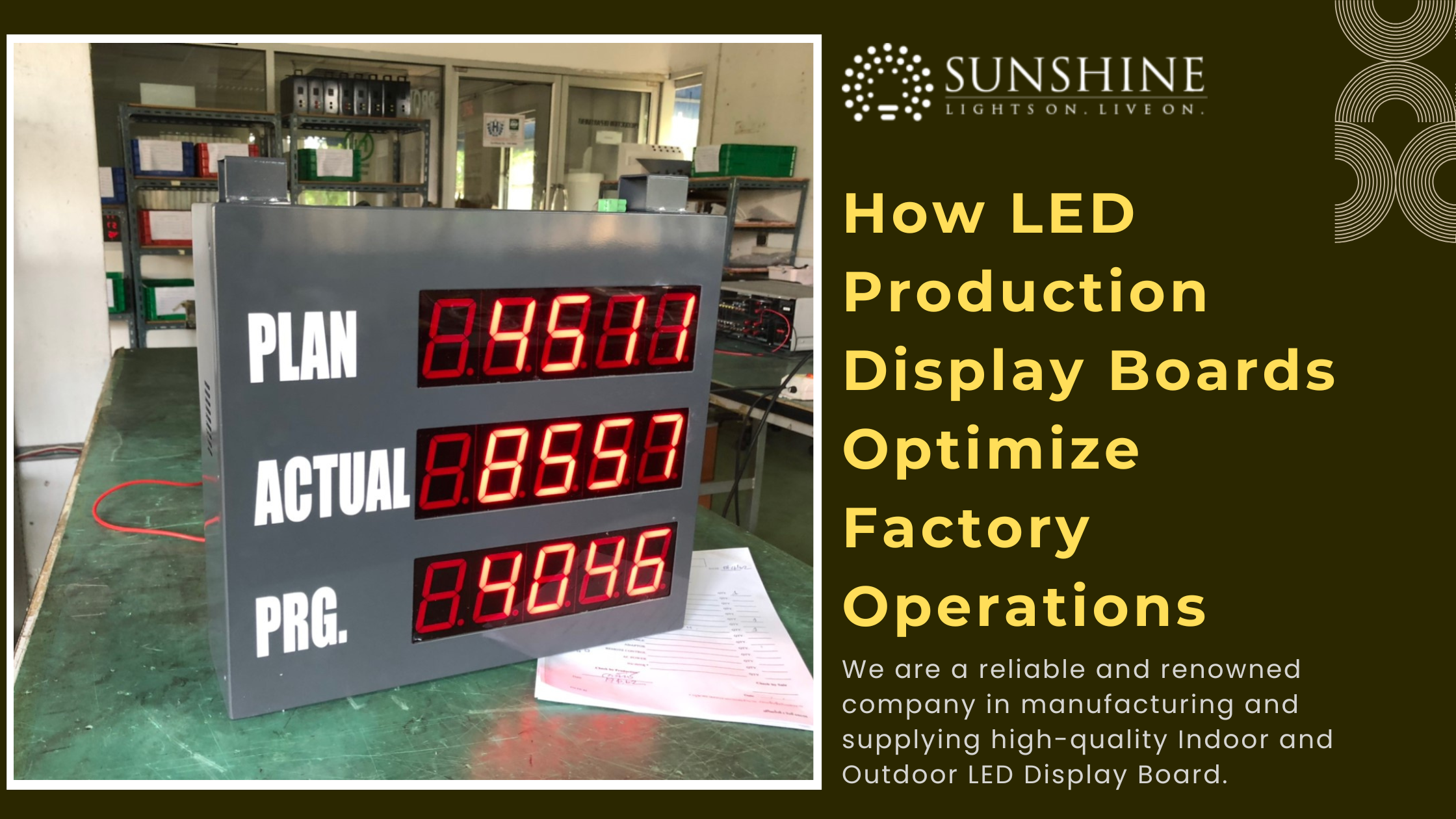 How LED Production Display Boards Optimize Factory Operations